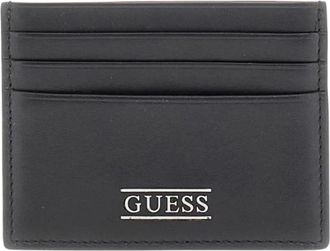 Guess Homme, Accessoires, Noir, Taille: ONE Size Portefeuille en cuir