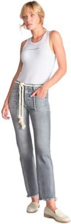 Le Temps Des Cerises Jeans Pricilia Taille Haute 7/8&egrave;me Gris N&deg;3
