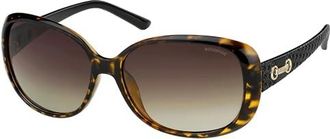 Polaroid P8430 581/LA HAVANA BLCK Sunglasses Womens Injected, Standard, 58