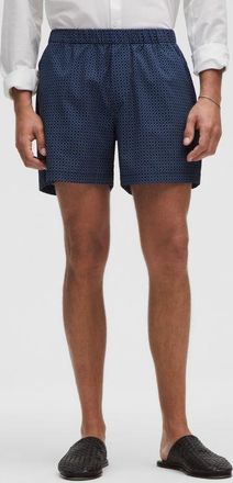 lululemon ABC Pull-on-Shorts aus für Männer - 13 cm - Größe 2XL in Dotted Link Starch Blue Club Blue