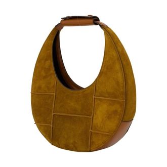Staud Staud, Femme, Sacs, Beige, Taille: ONE Size Patchwork Crescent Shoulder Bag