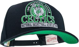 Mitchell & Ness NBA Inaugural Team Pro Crown Snapback Casquette de baseball réglable pour homme, femme, enfant, unisexe, printemps, été, automne, hiver, BOSTON CELTIC