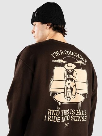 Iriedaily Couchboy Crewneck Sweat marron