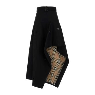 Burberry Femme, Jupes, Noir, Taille: 52 FR Heather Skirt