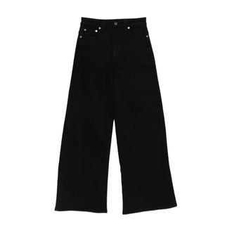 Khaite Femme, Jeans, Noir, Taille: W30 Dane High-Rise Wide-Leg Jeans