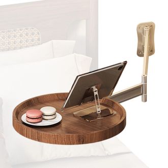 Generic Wand Montiert Runden Tisch, Wandmontierter Beistelltisch Rund | Wohnzimmer Schreibtisch | 180 &deg; Rotation Faltbarer Kaffeetisch Moderner Wandschalter F