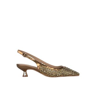 Alma En Pena Metallic Effect Mesh Slingback Shoe - - Shoes - Damen - Braun - 38 EU