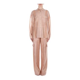 Blugirl Femme, Blouses et Chemises, Beige, Taille: 38 FR Blugirl Chemises