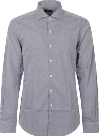 Fay Homme, Chemises, Gris, Taille: 4XL Camicia a quadri