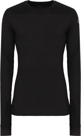 Rick Owens Homme, Tops, Noir, Taille: M Girder Long Sleeve T-Shirt