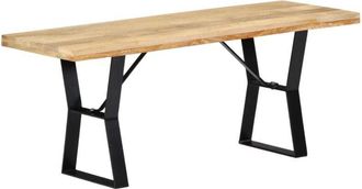 vidaXL Sitzbank 110 cm Massivholz Mango - Vidaxl