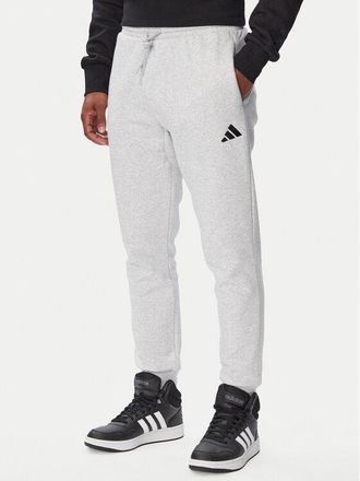 adidas Jogginghose Essentials Feelcozy Fleece JE3819 Hellgrau Regular Fit