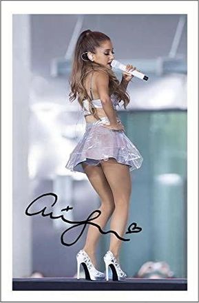 Generic Ariana Grande sign&eacute;e 12x8 Pouces Impression Photo pr&eacute;-imprim&eacute;e Signature autographe Cadeau