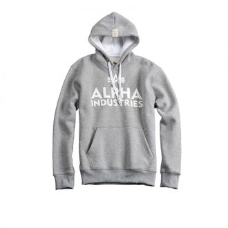 Alpha Industries Alpha Industries Herren Foam Print Hoody Kapuzensweat Kapuzenpullover, Grey Heather, 3XL