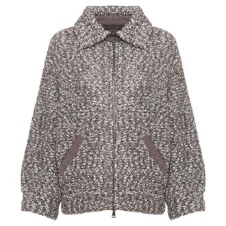 D.exterior Crystal Plot Bomberjacke - - Jackets - Damen - Braun - S