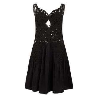 Alberta Ferretti Kurzes perforiertes Kleid - - Dresses - Damen - Schwarzk - S