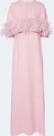 Oscar De La Renta Verzierte Robe aus einem Seidengemisch