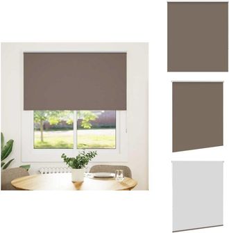 vidaXL Verdunkelungsrollo Kaffeebraun 130x130cm Stoffbreite 126,6cm - Verdunkelungsrollo - Verdunkelungsrollos - Rollo - Verdunklungsrollo