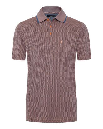 Ragman Pflegeleichtes Poloshirt mit Brusttasche und 3D-Print in