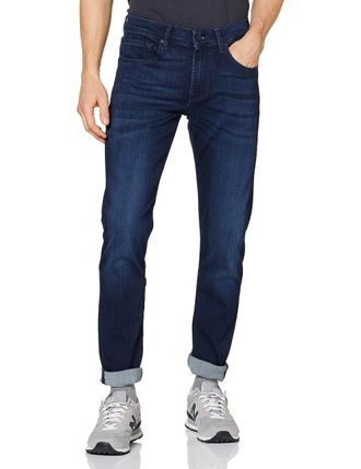 7 For All Mankind Herren Slimmy Tapered Fit Jeans, Blau (Dark Blue 0ip), 34W 32L EU
