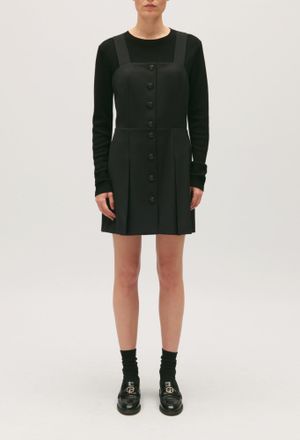 Claudie Pierlot Robe courte bretelles noire
