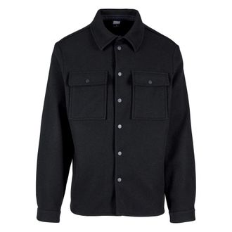 Urban Classics Hemdjacke f&uuml;r Herren (Schwarz)