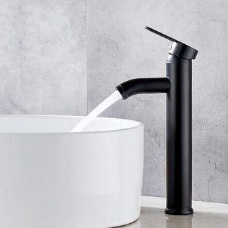 OEM Rubinetto Nero Opaco, Miscelatore Per Lavabo Da Bagno In Rame, Acqua Calda E Fredda, Rubinetto Per Lavabo Opaco, Design Elegante E Retr&ograve;, Rubinetto A 