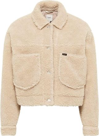 Lee women CROPPED SHERPA Jacket, ECRU, XXL