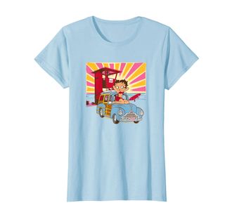 Betty Boop Beach Pin-Up-Surfauto T-Shirt