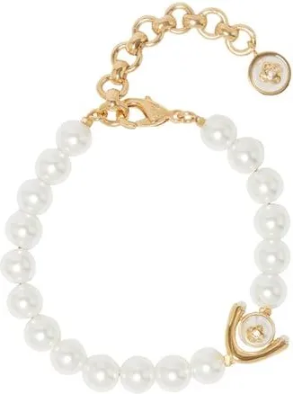 Casablanca Bracelet logo &agrave; perles
