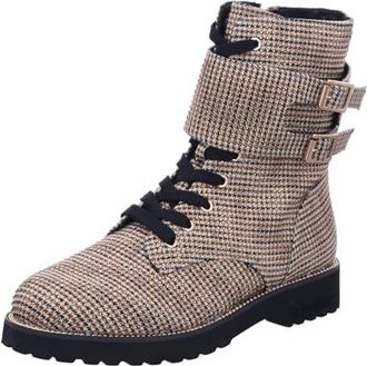 La Strada Bottes &agrave; lacets beiges, Beige Textile Stones, 37 EU