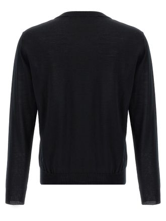 Valentino Garavani Mens Black Virgin Wool Cardigan Clothing