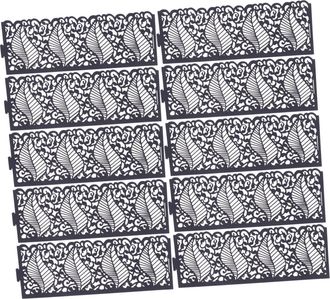 SOLUSTRE 20 St&uuml;ck LED Kerzenlampenschirme aus Papier Schwarz Hohler Lampenschirm Kreative Tischdekoration f&uuml;r Party Hochzeit und Geburtstagsfeier