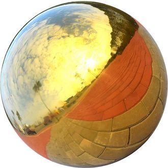 SM SunniMix Gartenkugel Dekokugel Edelstahlkugel, f&uuml;r Innen/Au&szlig;en Deko, 120 mm