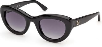 Guess Lunettes de soleil oeil de chat - unisex - Accessoires - Noir - Taille: 50 MM