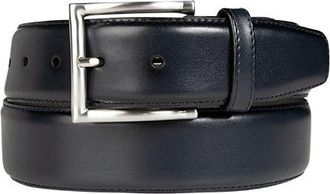 Lindenmann Herren Gürtel blau Glattleder