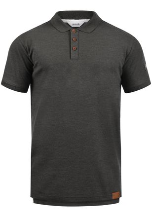 Solid SDTripPolo Herren Poloshirt Polohemd Shirt mit Polokragen Baumwollmischung Regular fit, Größe:M, Farbe:Dark Grey Melange (8288)