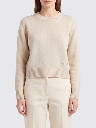 A.P.C. A. P.C. Pull Anna en laine &agrave; col rond avec logo brod&eacute;