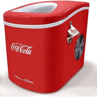 Salco Machine &agrave; gla&ccedil;ons Coca-Cola SEB-14CC, rouge, gla&ccedil;ons en 8-13 minutes, avec d&eacute;capsuleur COCA-COLA