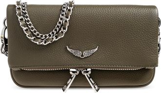 Zadig&Voltaire Femme, Sacs, Vert, Taille: ONE Size Sac bandouli&egrave;re Rock Nano