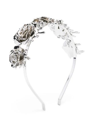 Blumarine serre-t&ecirc;te &agrave; fleurs - Argent