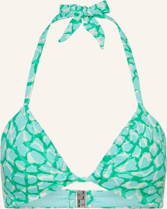 Seafolly Neckholder-Bikini-Top Animal Instinct gruen