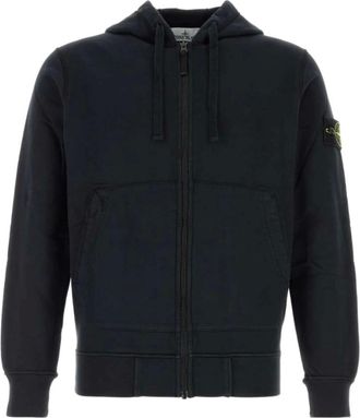 Stone Island Homme, Sweatshirts et sweats &agrave; capuche, Bleu, Taille: XL Zip-throughs