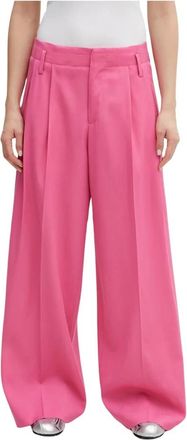 Kenzo Femme, Pantalons, Rose, Taille: 38 FR Wide Pantalons