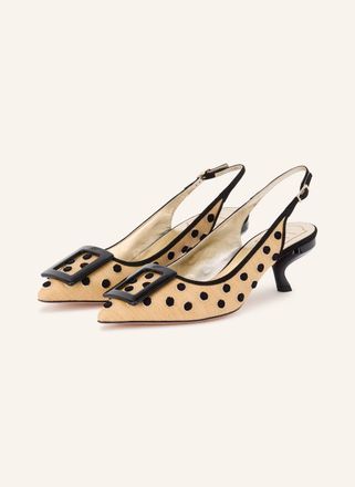 Roger Vivier Slingpumps Virgule beige