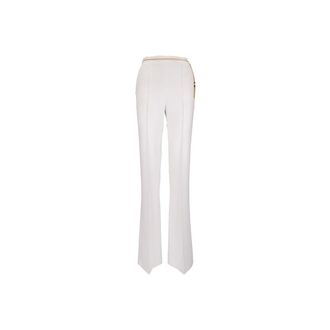 Elisabetta Franchi Femme, Pantalons, Blanc, Taille: 40 FR Wide Pantalons