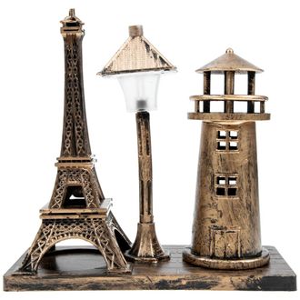 Aboofan Eiffelturm-Nachtlicht, Retro-StraßEnszene-Nachtlampe FüR Das Schlafzimmer, Dekorative Nachtlampe FüR Den Beistelltisch (Batterie Nicht Enthalten)