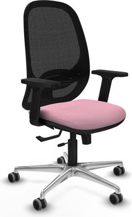 Piqueras y Crespo Rosa Schreibtischstuhl mit Rollen Cilanco mit 2D-Armen, h&ouml;henverstellbare Lendenwirbelst&uuml;tze, ausgestattet mit Syncro/Traslack und Schneidschaum, Schw