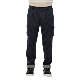 Mason's Gestreifte Cargohose - - Trousers - Herren - Blau - M