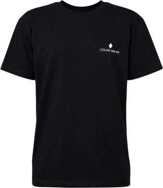 Marcelo Burlon Homme, Tops, Noir, Taille: XL S6Cmmath095 T-Shirt